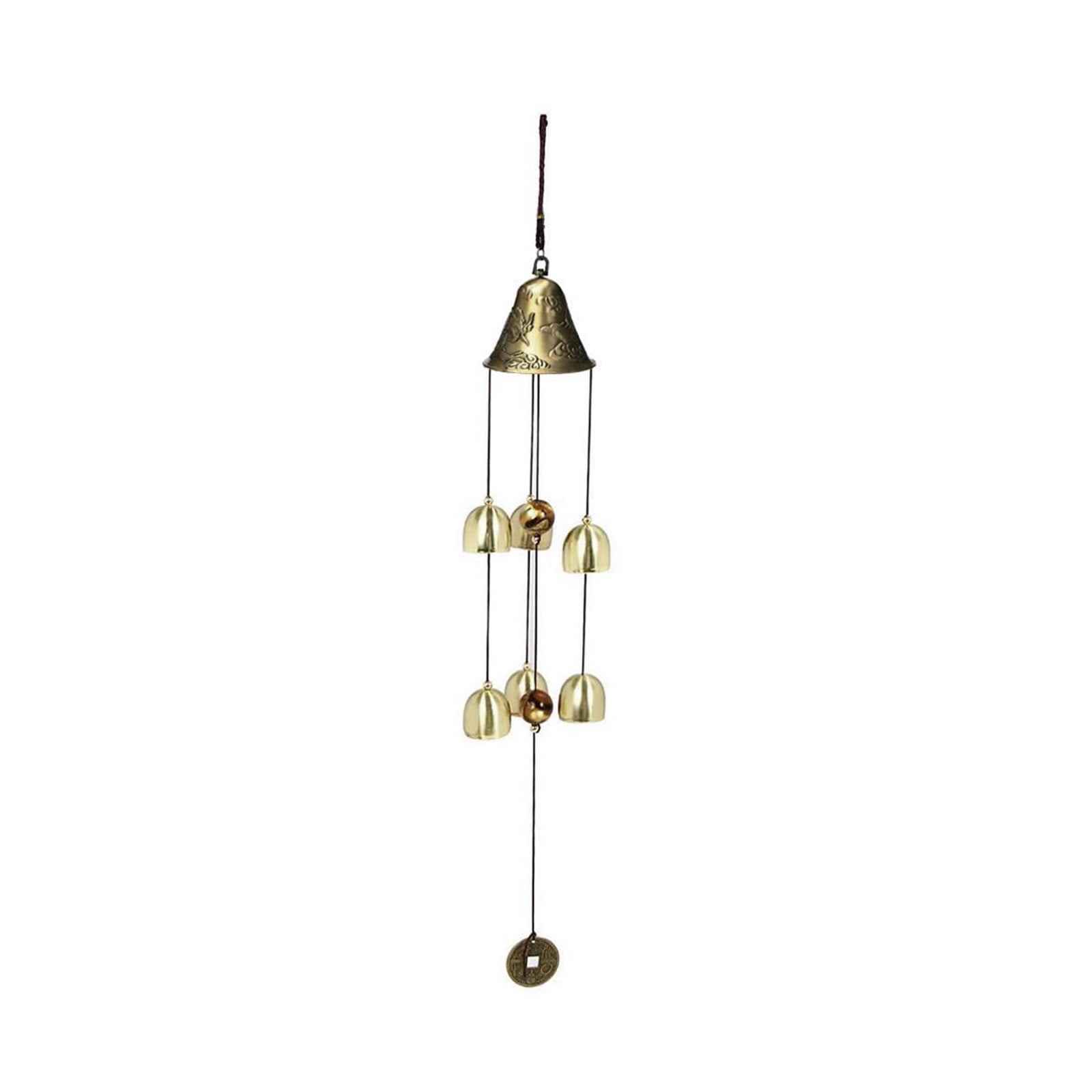 Elegant Brass Wind Chime with Bells for Indoor and Outdoor Decor ...