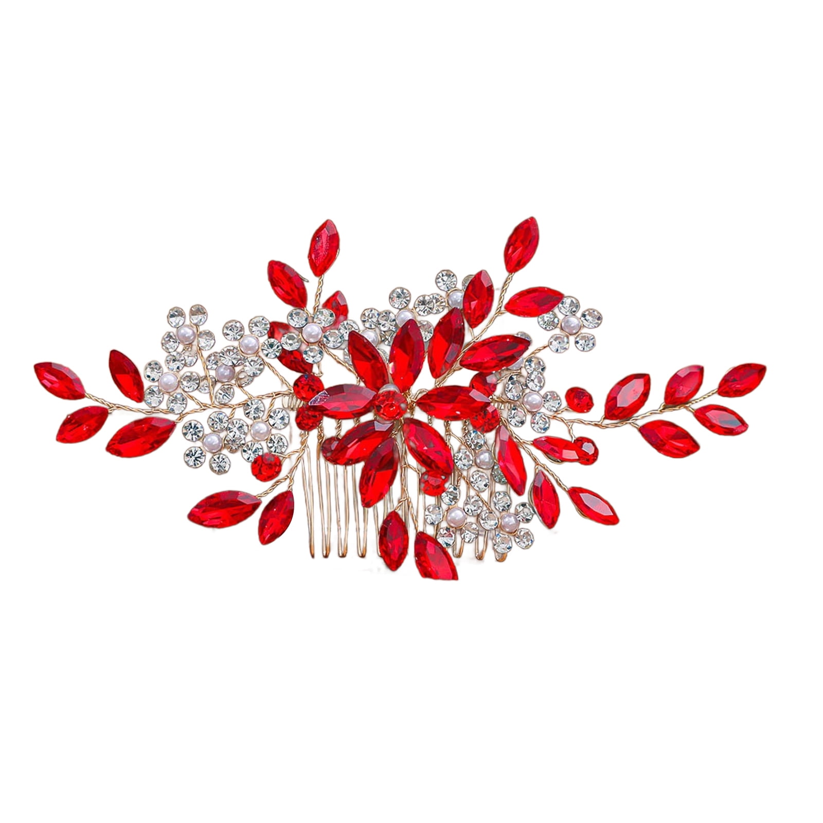 Elegant Bridal Rhinestones Headband Handmade Artificial Pearls Hair ...