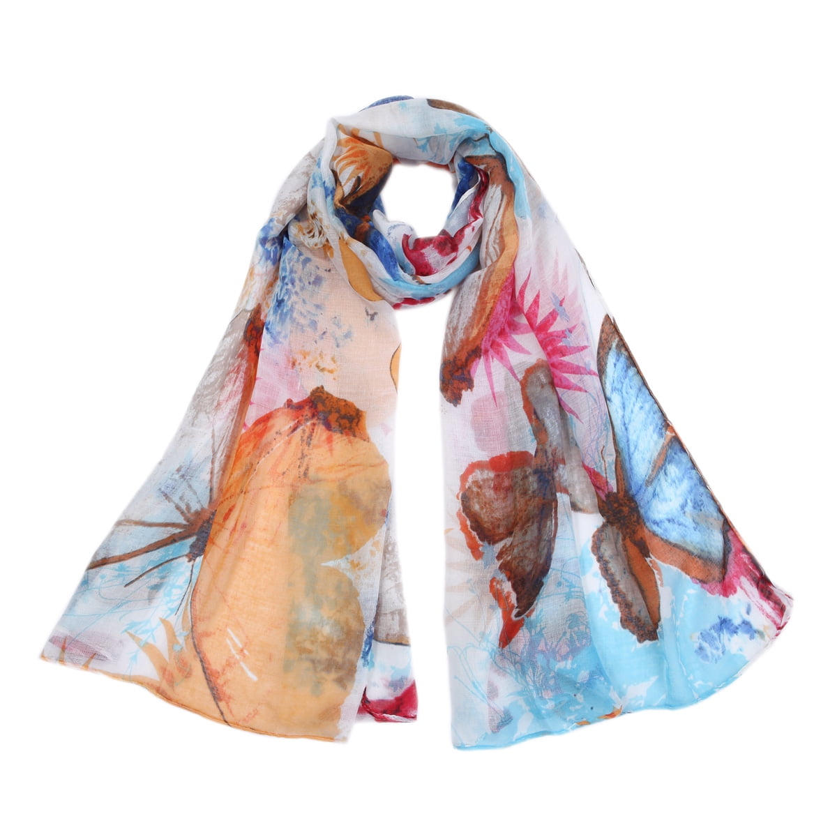 Elegant Butterfly Print Scarf Wrap - Walmart.com