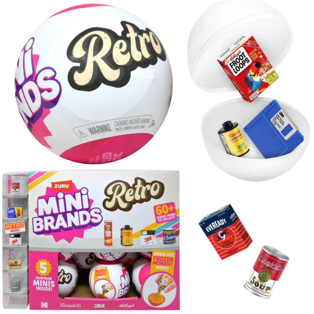1 PC Zuru Mini Brands Retro Grocery in PDQ - Series 1, ONLY SHIP 1 BALL ...
