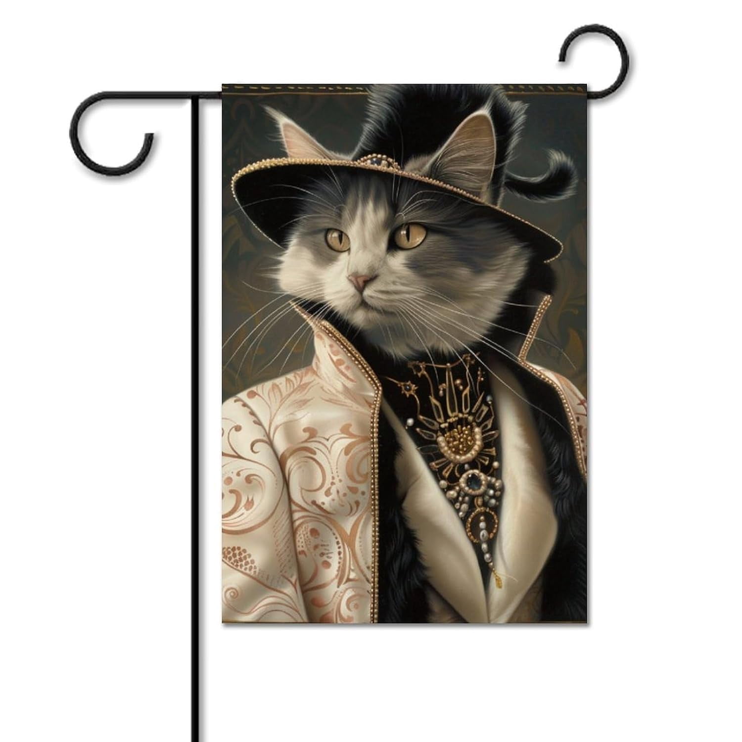 Elegant Cat Garden Flags Flag Double Sided Holiday Decorative Garden ...