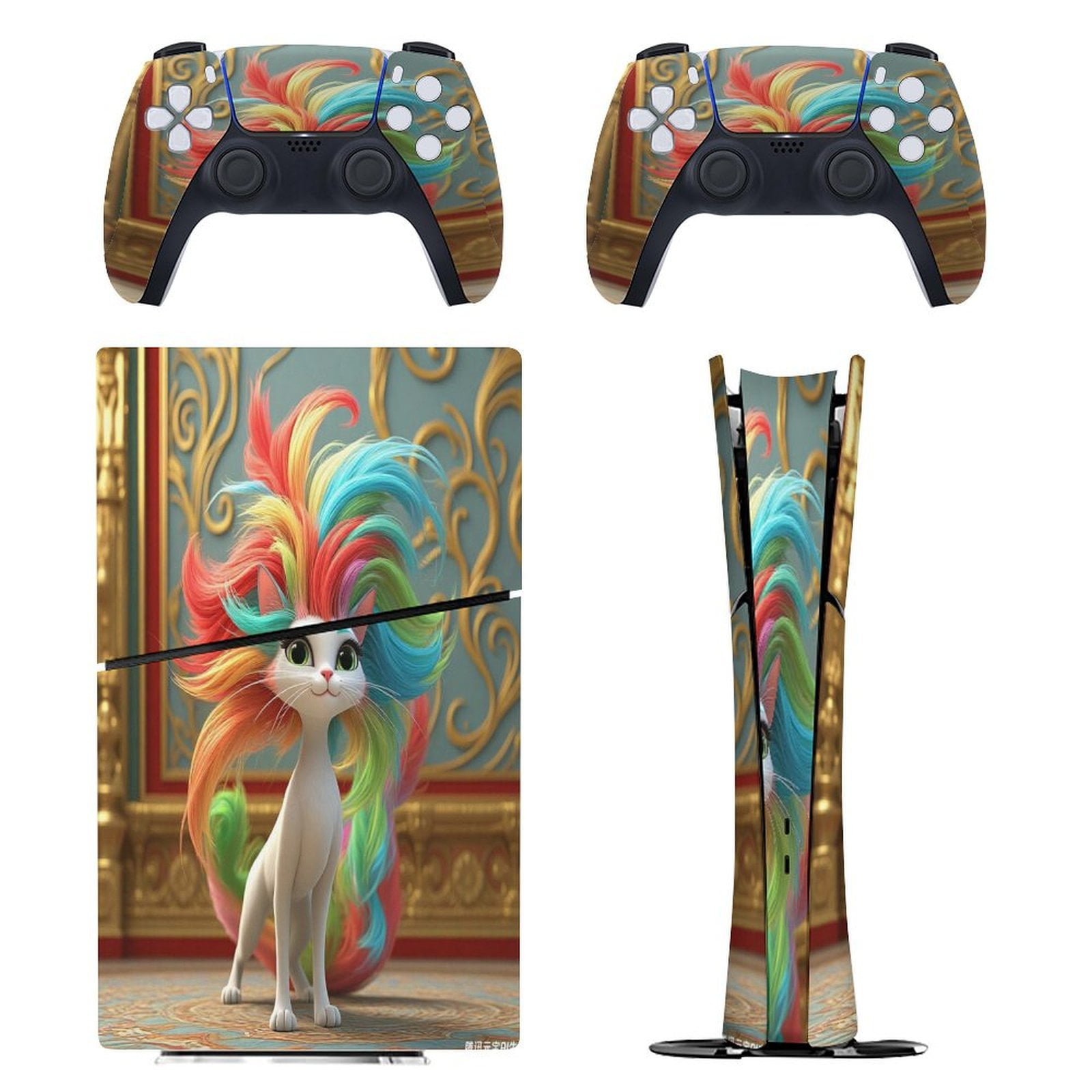 Elegant Cat PS5/PS5 Slim Digital Disc Skin Sticker For Console And ...