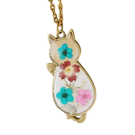 Elegant Cats Shaped Necklace Handmade Resin Necklace Stylish Cats ...