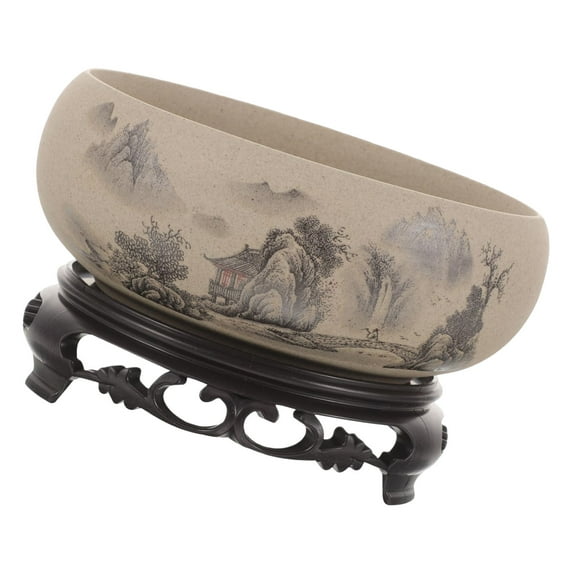 Elegant Ceramic Flower Pots Featuring Inks Wash Breathable for Indoor ...