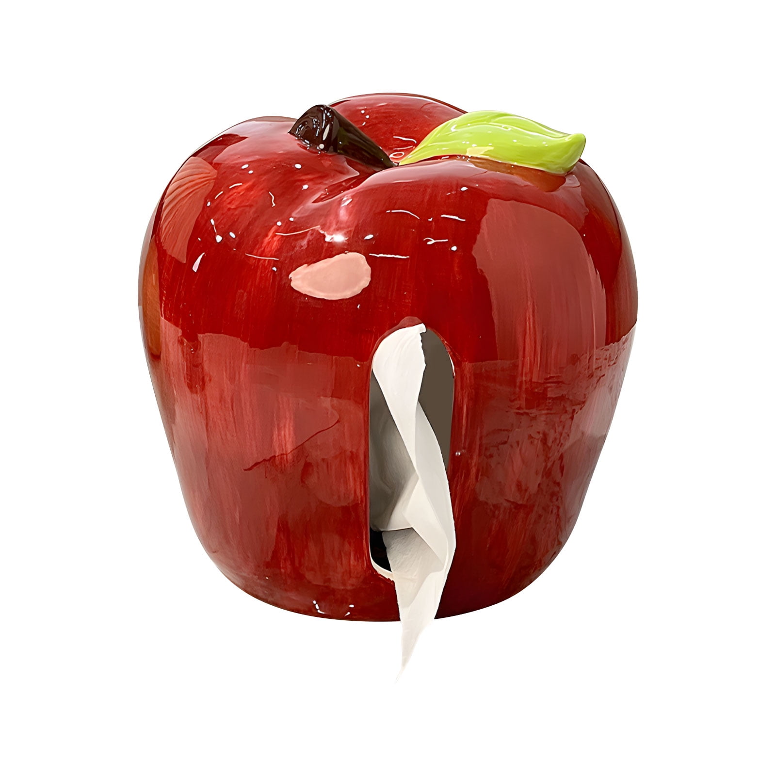 Elegant Ceramic Fruit Tissue Storage Container With Leafs Designs Paper ...