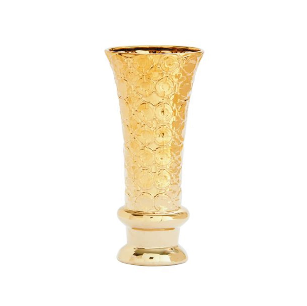 Elegant Ceramic Gold Vase, Golden - Walmart.com