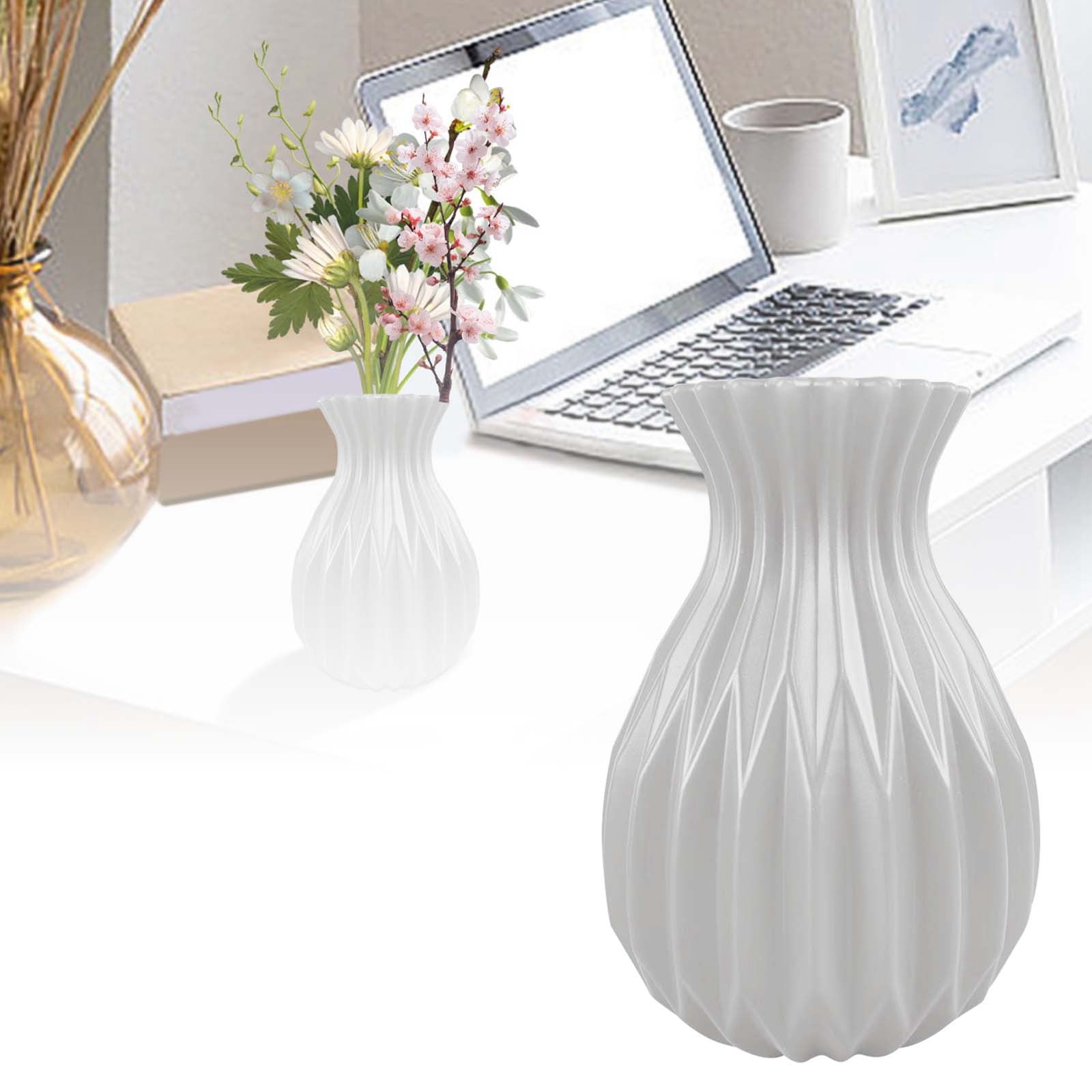 Stylish Ceramic Hydroponic Vase Transparent Flower Arrangement Desktop ...