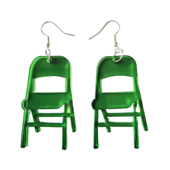 Elegant Chair Earrings Acrylic Chair Dangle Earrings Bohemian Folding ...