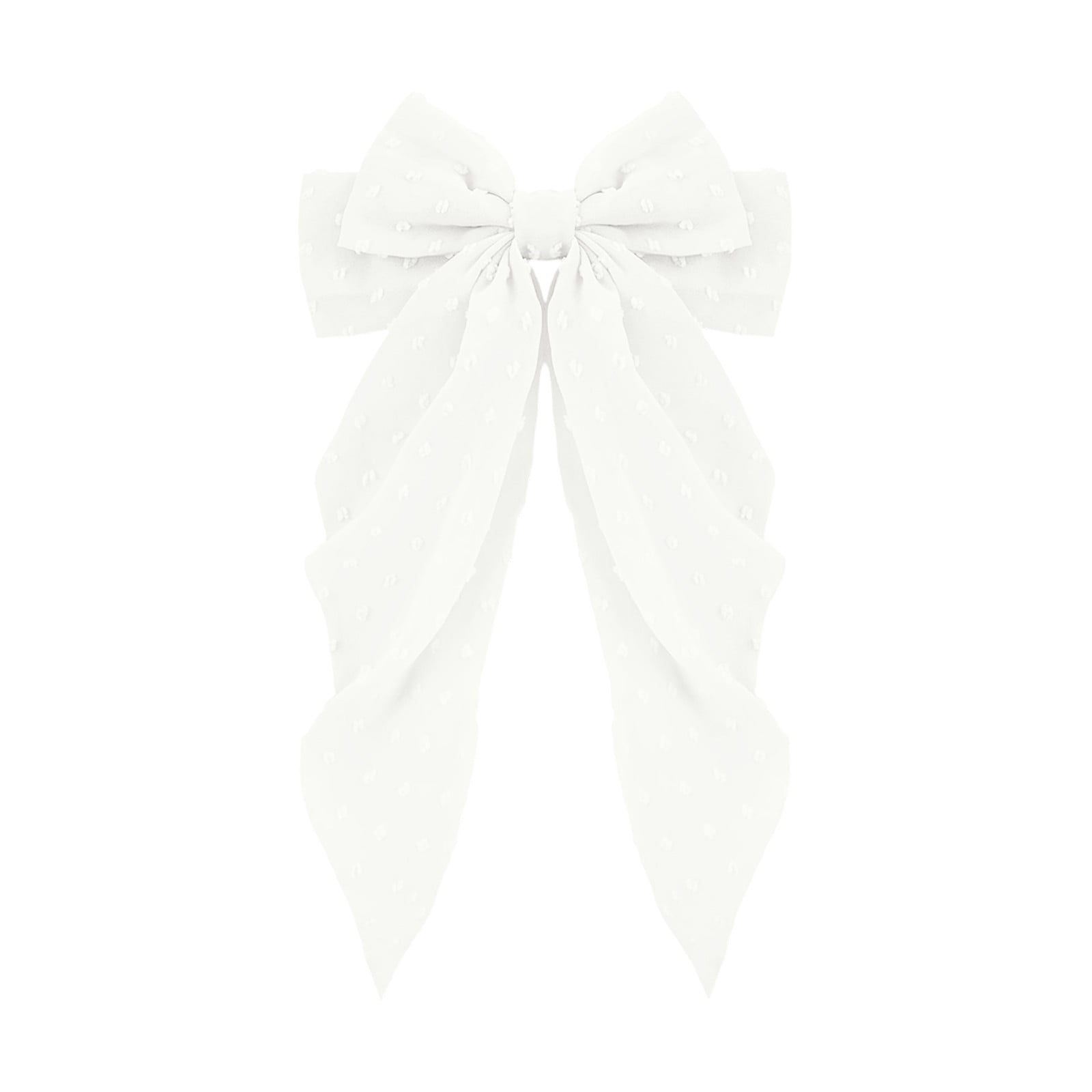 Elegant Chiffon Hair Barrettes Large Bow Clip for Women Spring Clip ...