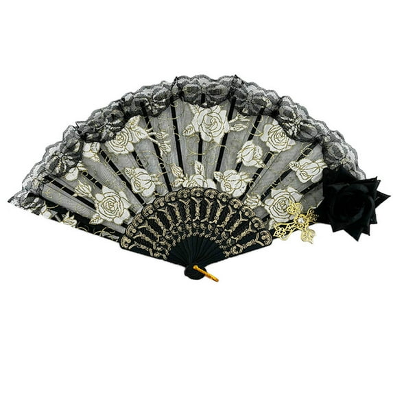 Elegant Chinese Folding Hand Fans with LED Lights for Stage ...