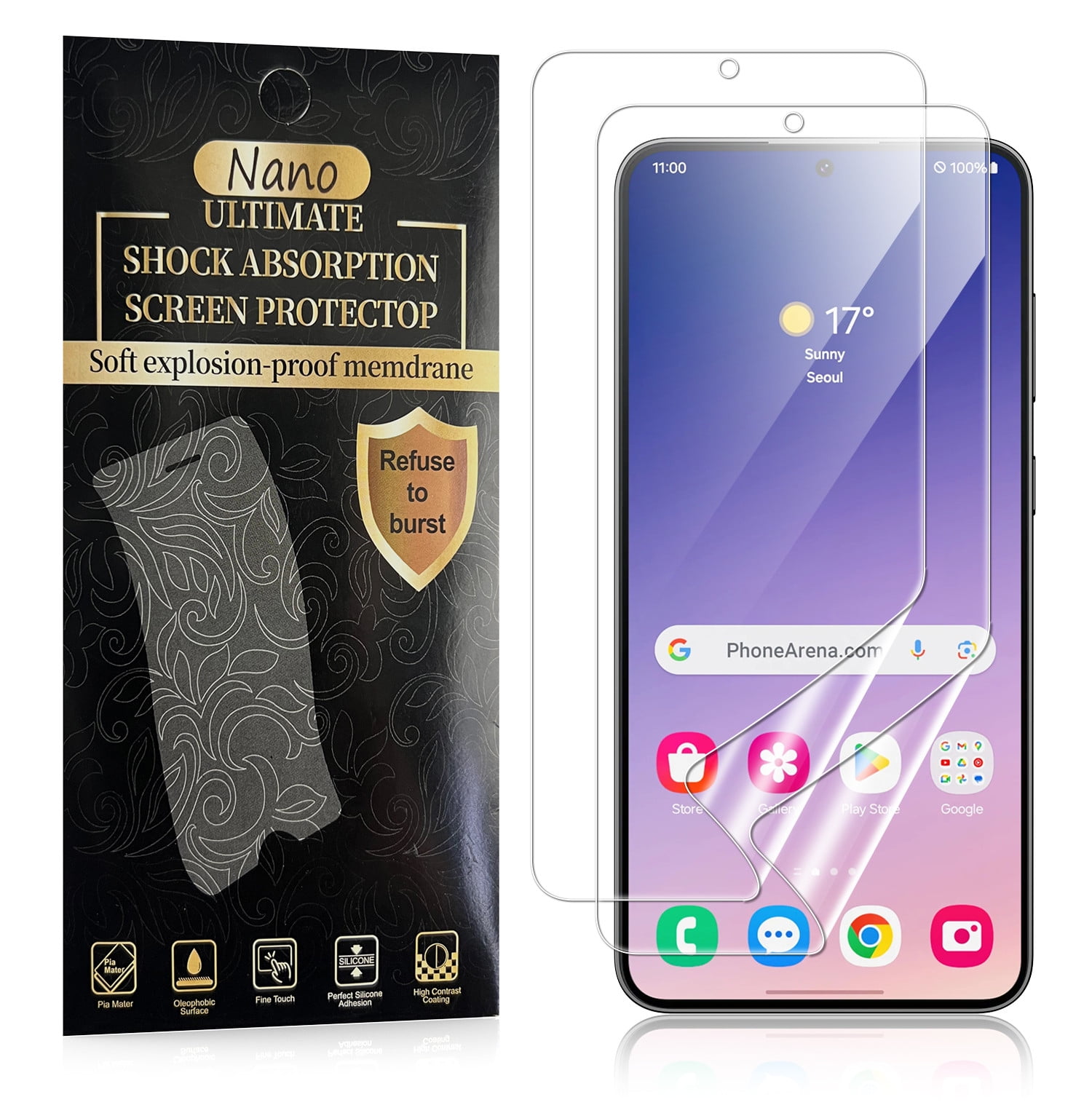 Elegant Choise 2Pcs Hydrogel Screen Protector for Samsung Galaxy S25 ...