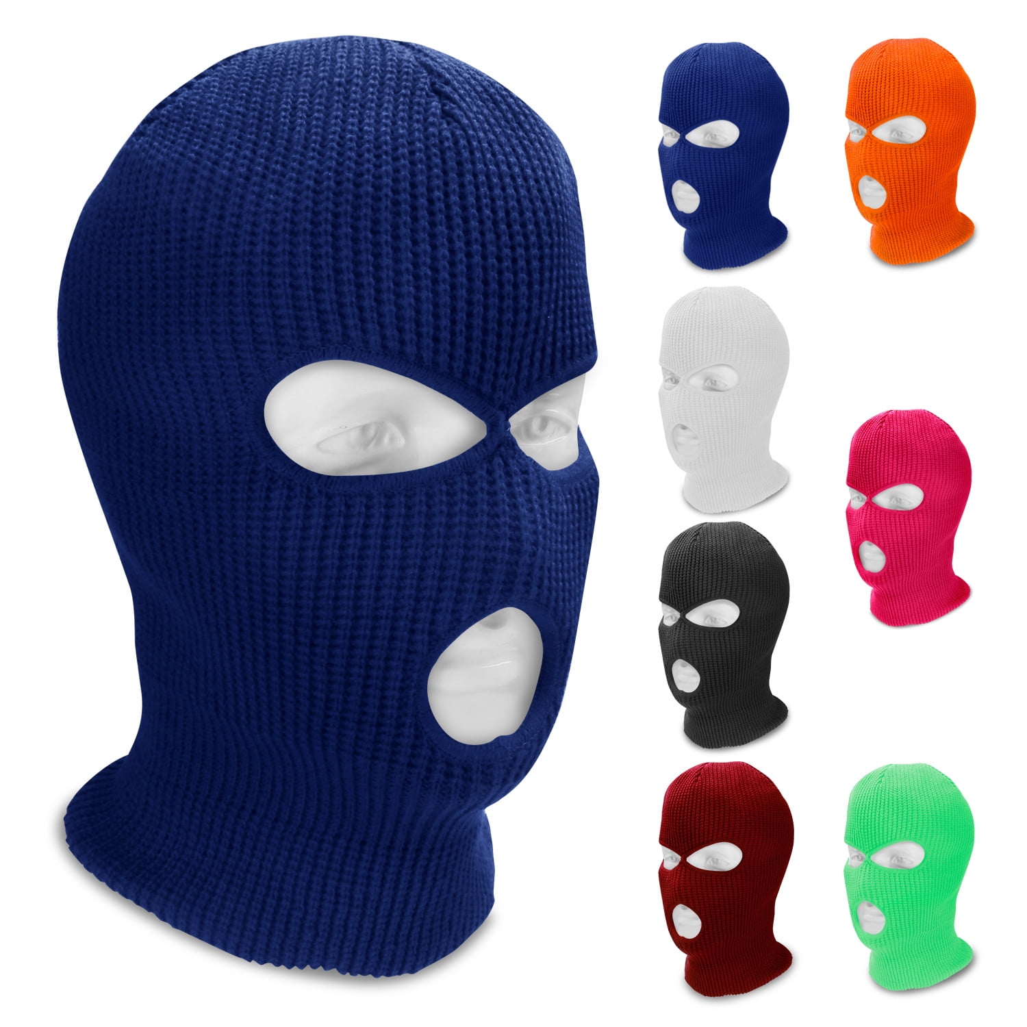 Elegant Choise 3-Hole Ski Mask, Winter Balaclava, Windproof Cap for ...