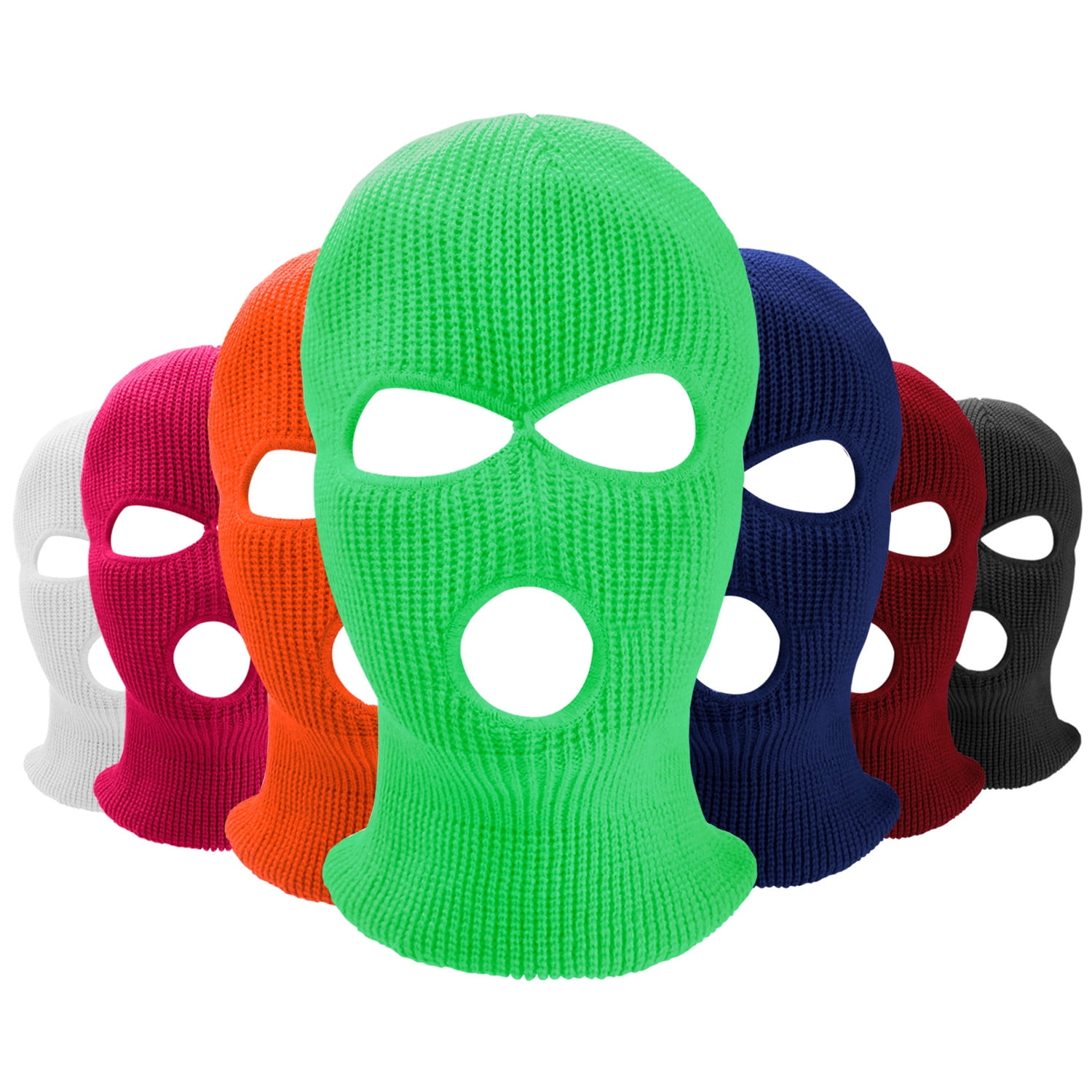 Elegant Choise 3-Hole Full Face Ski Mask Hat Soft Winter Balaclava Warm ...