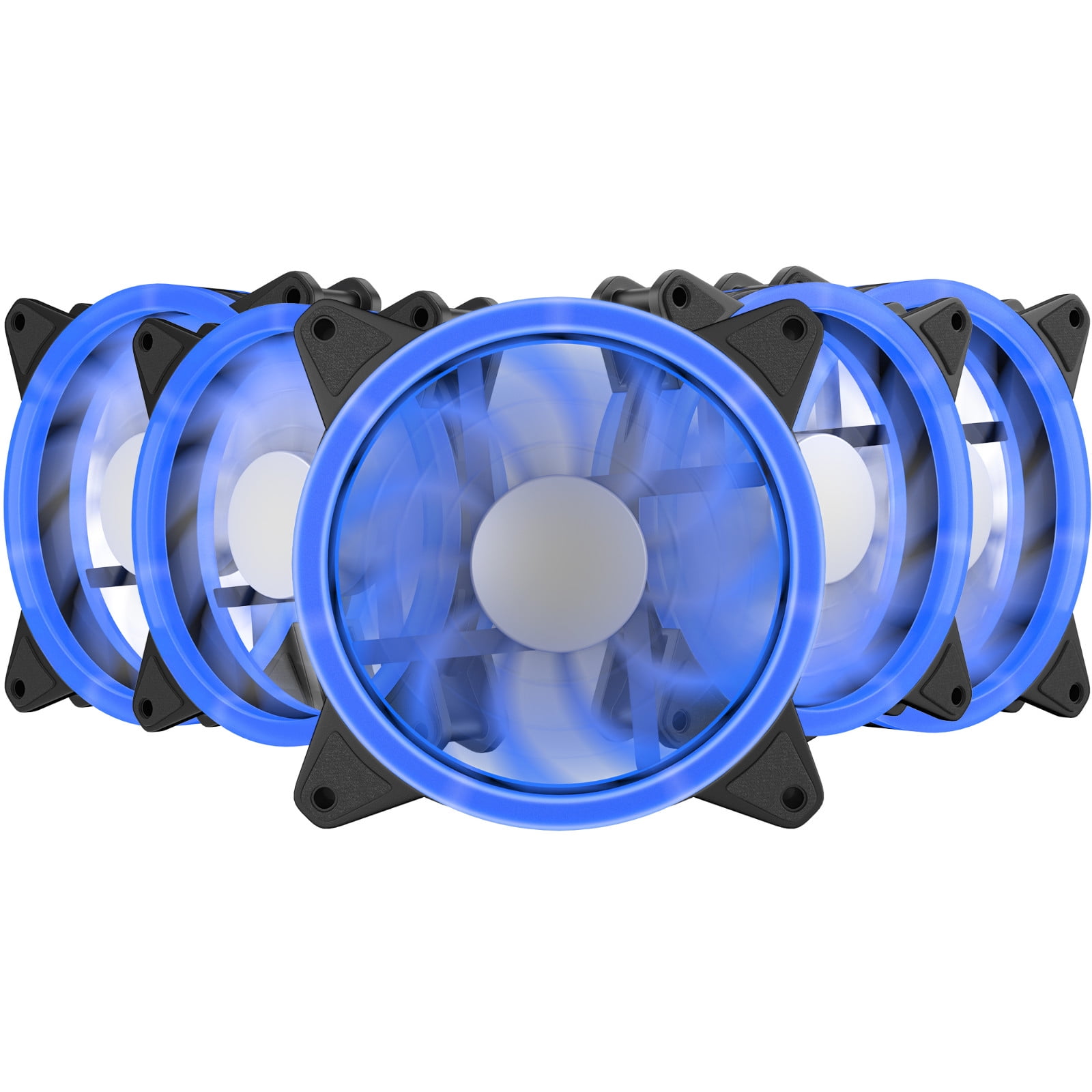 Elegant Choise 3 Packs Computer Case Fans RGB LED Quiet PC Cooling Fan ...