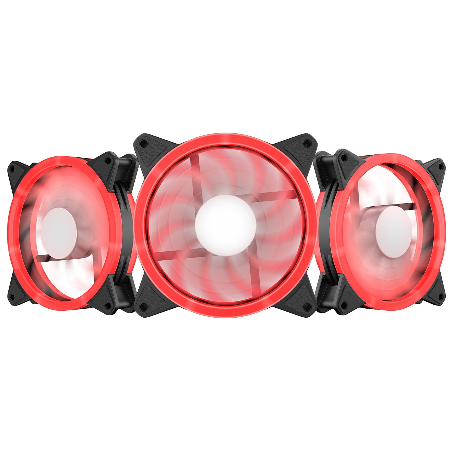 Elegant Choise 5 Packs Computer Case Fan RGB LED Quiet PC Cooling 120mm ...