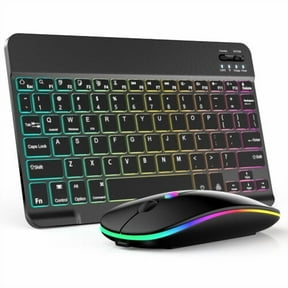 Y-FRUITFUL Wireless Lighted Keyboard Mouse Combo, 87 Keys, USB ...