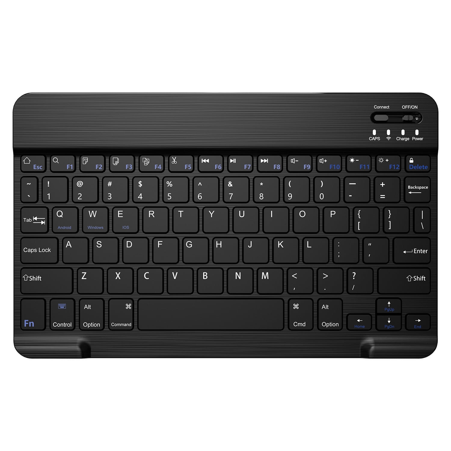 Elegant Choise Bluetooth Wireless Keyboard 2.4GHz Slim Full Size Quiet ...