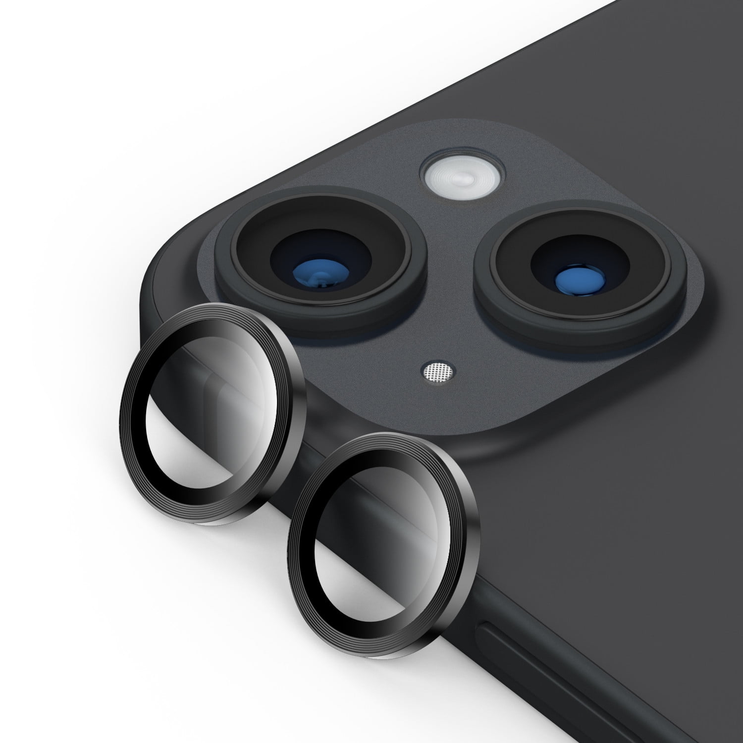 Elegant Choise Camera Lens Protector Metal Ring Tempered Glass ...