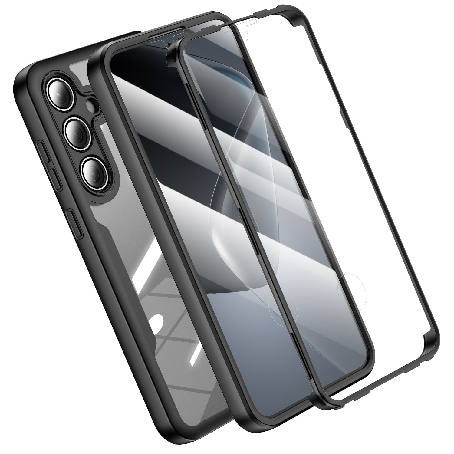 Elegant Choise Case with Screen and Lens Protector for Samsung Galaxy S25 Ultra/S25 Plus/S25 ...