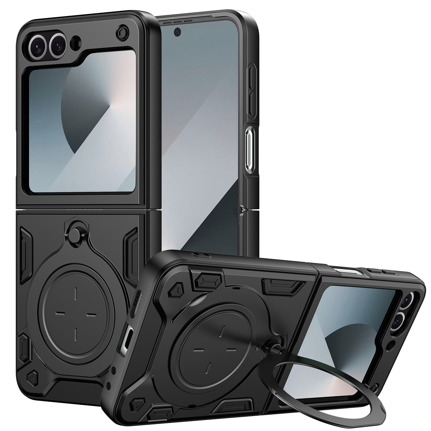 Elegant Choise Case Slide Camera Lens Cover for Samsung Galaxy Z Flip 6 5G Rugged Cover with Car ...