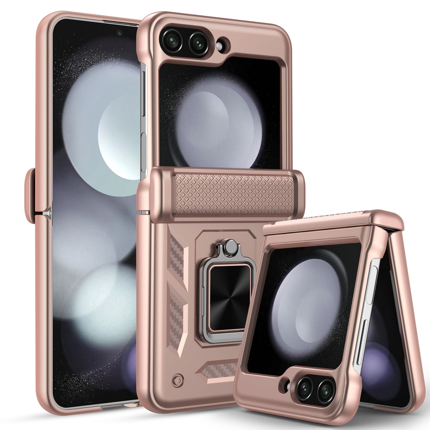 Elegant Choise Case for Samsung Galaxy Z Flip 5 5G Shockproof Pone Cover with Slide Camera Lens ...