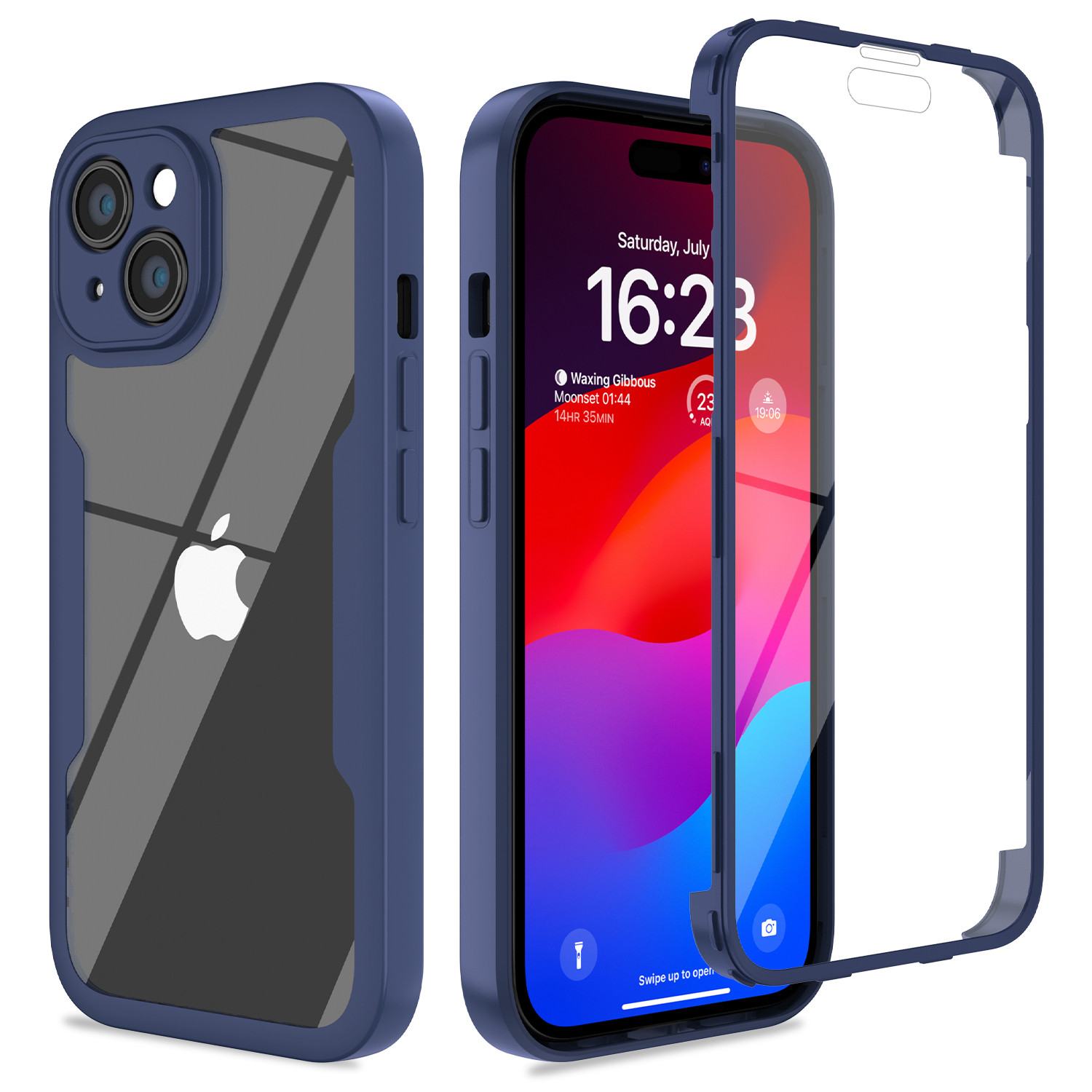 Elegant Choise Case with Built-in Screen Protector Full Cover for iPhone 15 Pro Max/15 Pro/15 ...