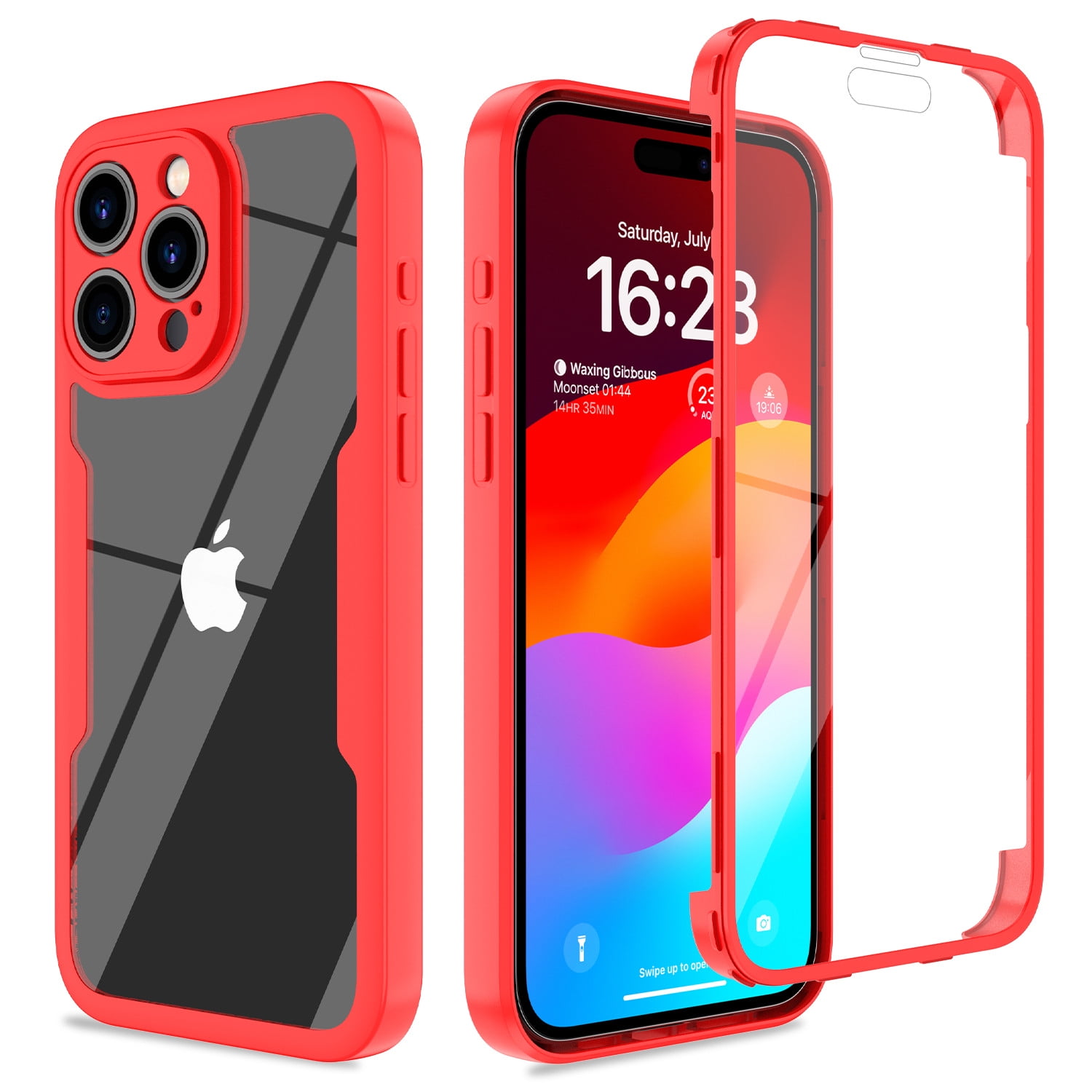 Elegant Choise Case with Built-in Screen Protector Full Cover for iPhone 15 Pro Max/15 Pro/15 ...