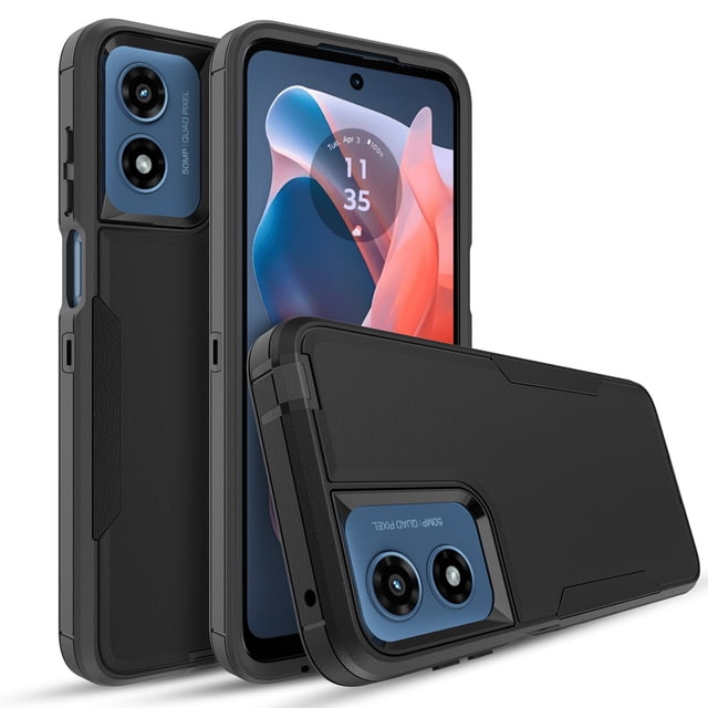 Elegant Choise Case with Screen Protect for Moto G Play 2024 Shockproof ...