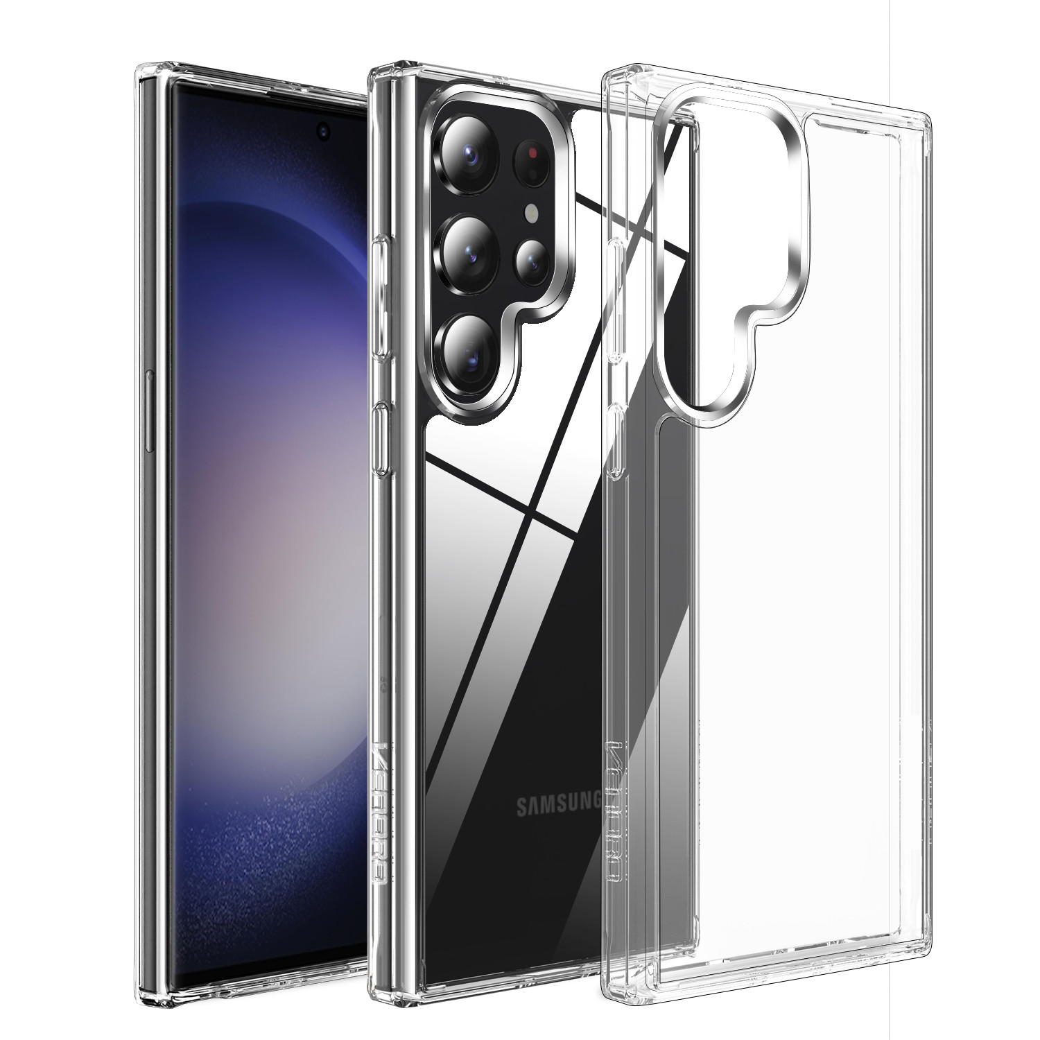 Elegant Choise Case with Screen Protector Camera Lens Protector for Samsung Galaxy S23 Ultra/S23 ...