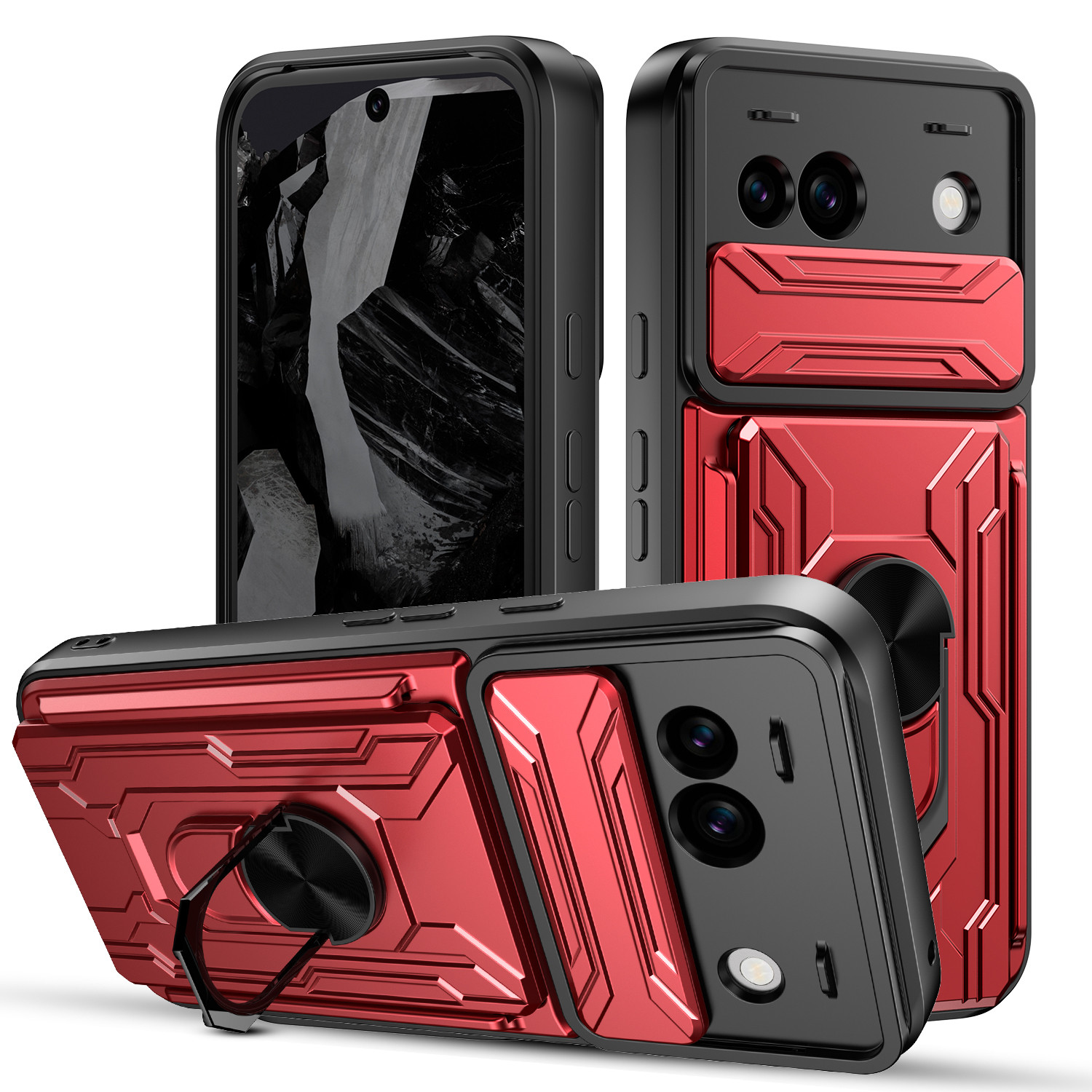 Elegant Choise Case with Screen Protector for Google Pixel 8a Card Slot ...