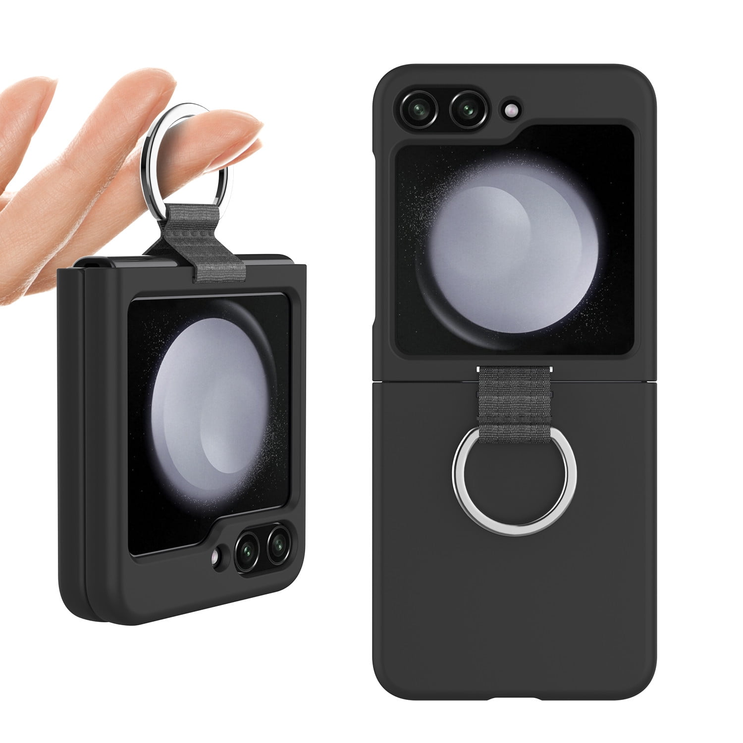 Elegant Choise Case with Screen and Camera Lens Protector for Samsung Galaxy Z Flip 5 5G ...