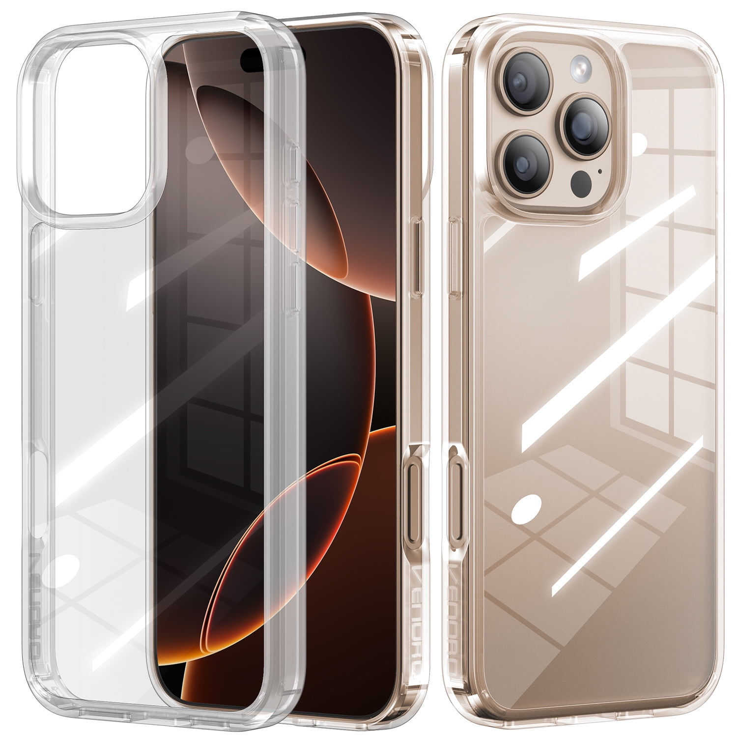 Elegant Choise Clear Case for iPhone 16 Pro Max/16 Pro/16 Plus/16 ...