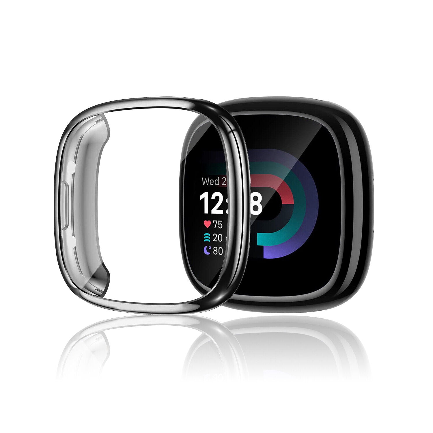 Elegant Choise itbit Versa 4/Sense Rugged Shockproof Screen Protector ...