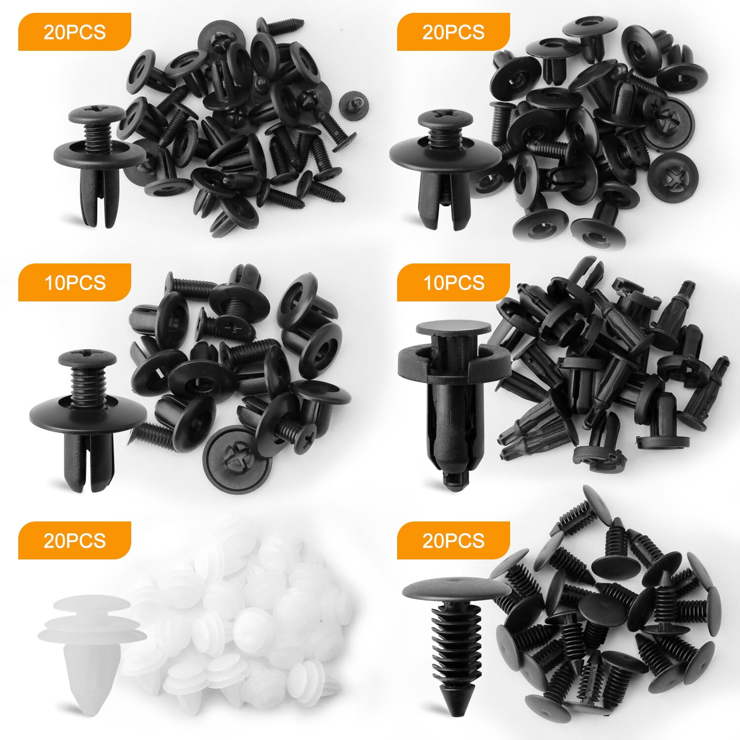Elegant Choise For INFINITI 100Pcs Bumper Hood Clips Retainer Rivet ...