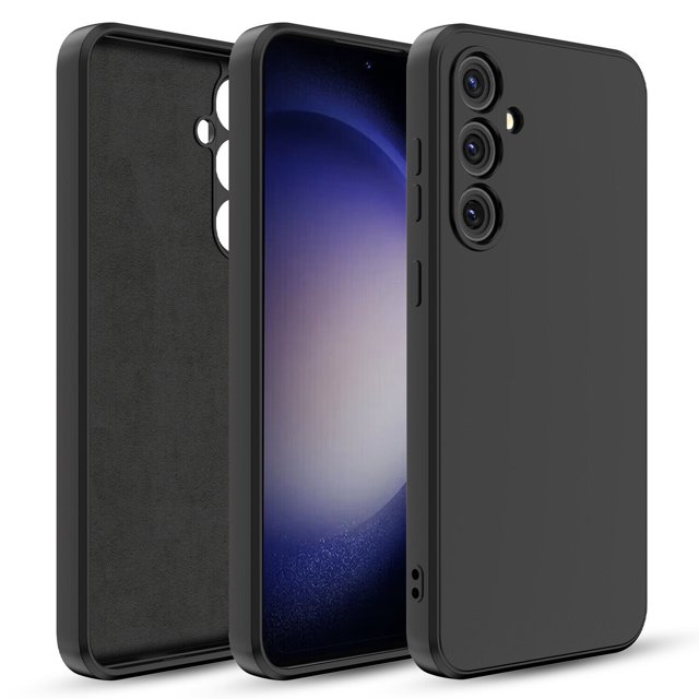 Elegant Choise For Samsung Galaxy S23 FE Liquid Silicone Case Shockproof Cover/Tempered Glass ...