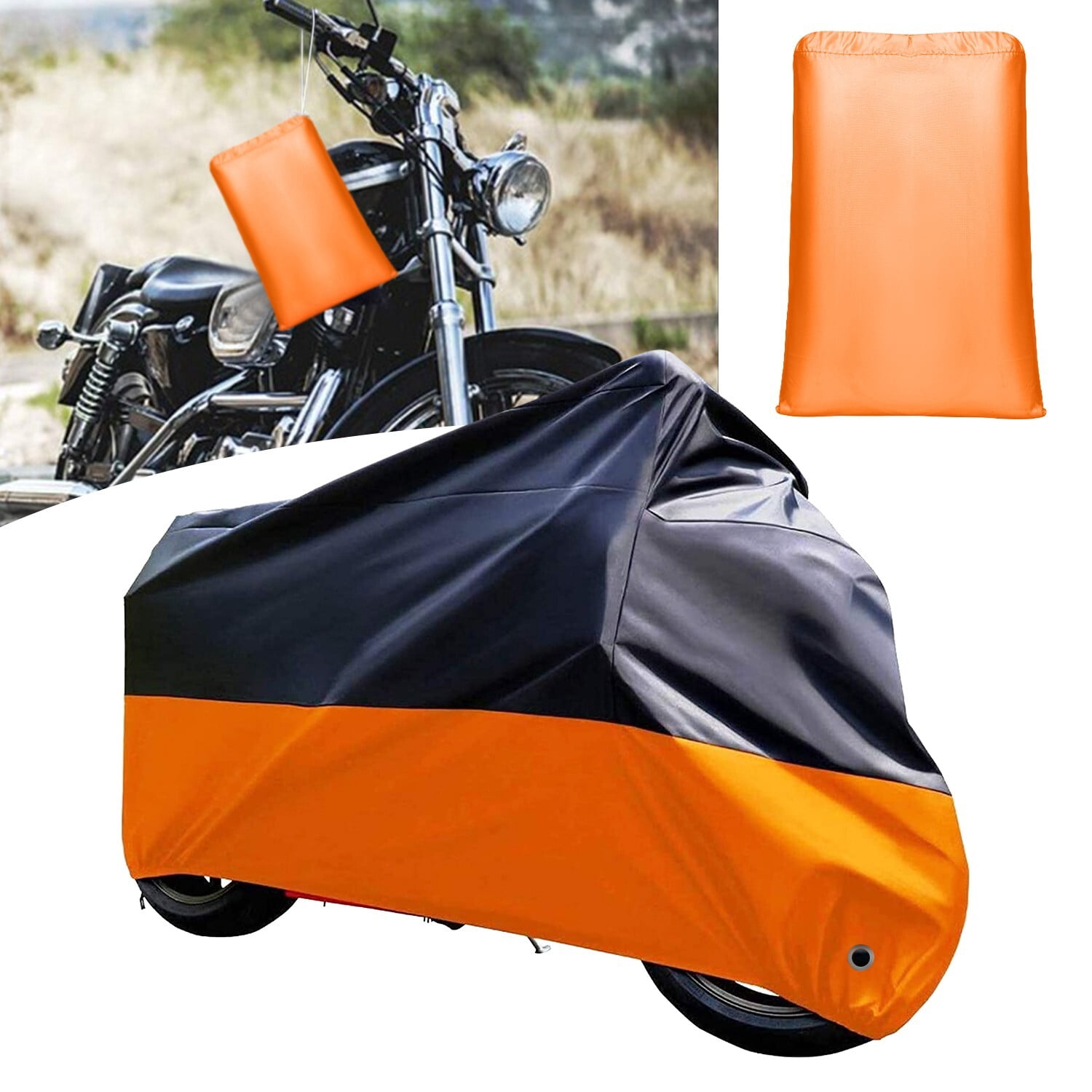 Elegant Choise Full Motorcycle Cover Waterproof Outdoor Rain Dust Sun ...