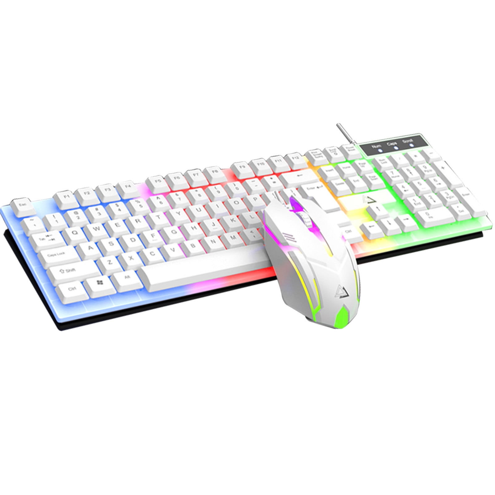 Elegant Choise Gaming Keyboard and Mouse Combo Set LED RGB Backlit ...