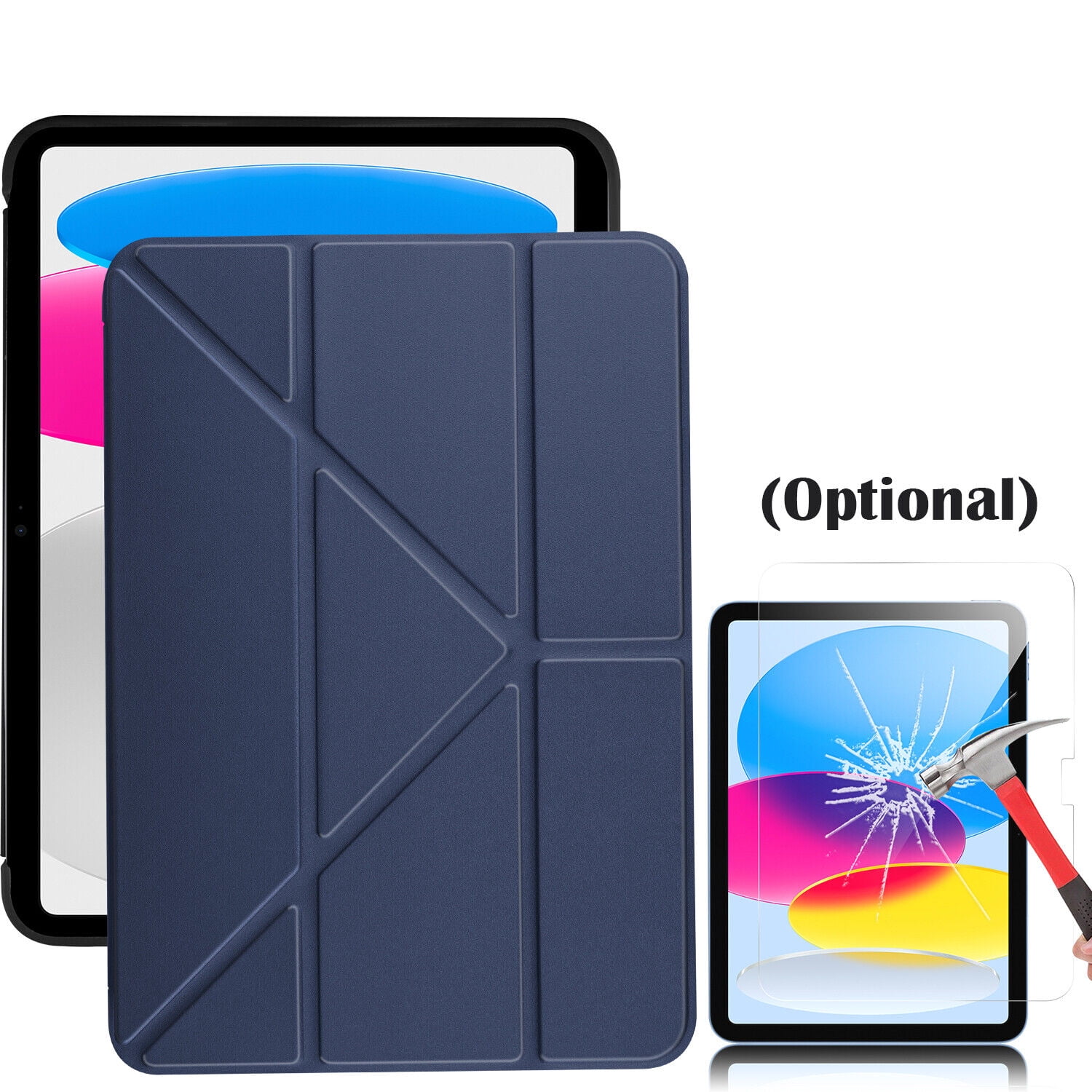 Elegant Choise Leather Case for iPad 10th Generation 10.9" Stand Tablet ...