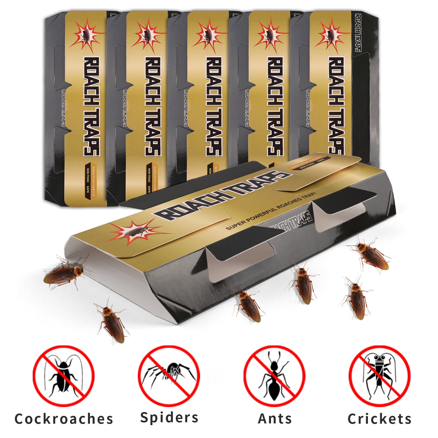 Elegant Choise Max 30 X Pest Roach Glue Trap Cockroach Killer Bait ...