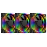 Elegant Choise PC Case Fans 120mm RGB Computer Fan Quiet Cooling, Black ...