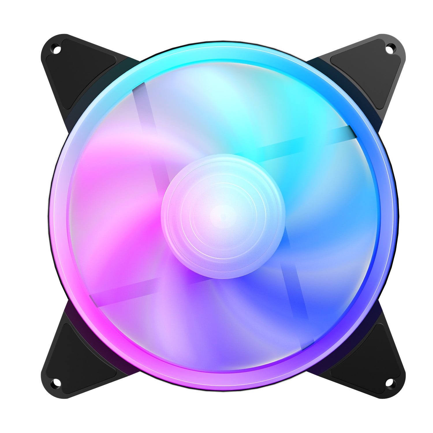 Elegant Choise PC Case Fans 120mm RGB Computer Fan Quiet Cooling, Black ...