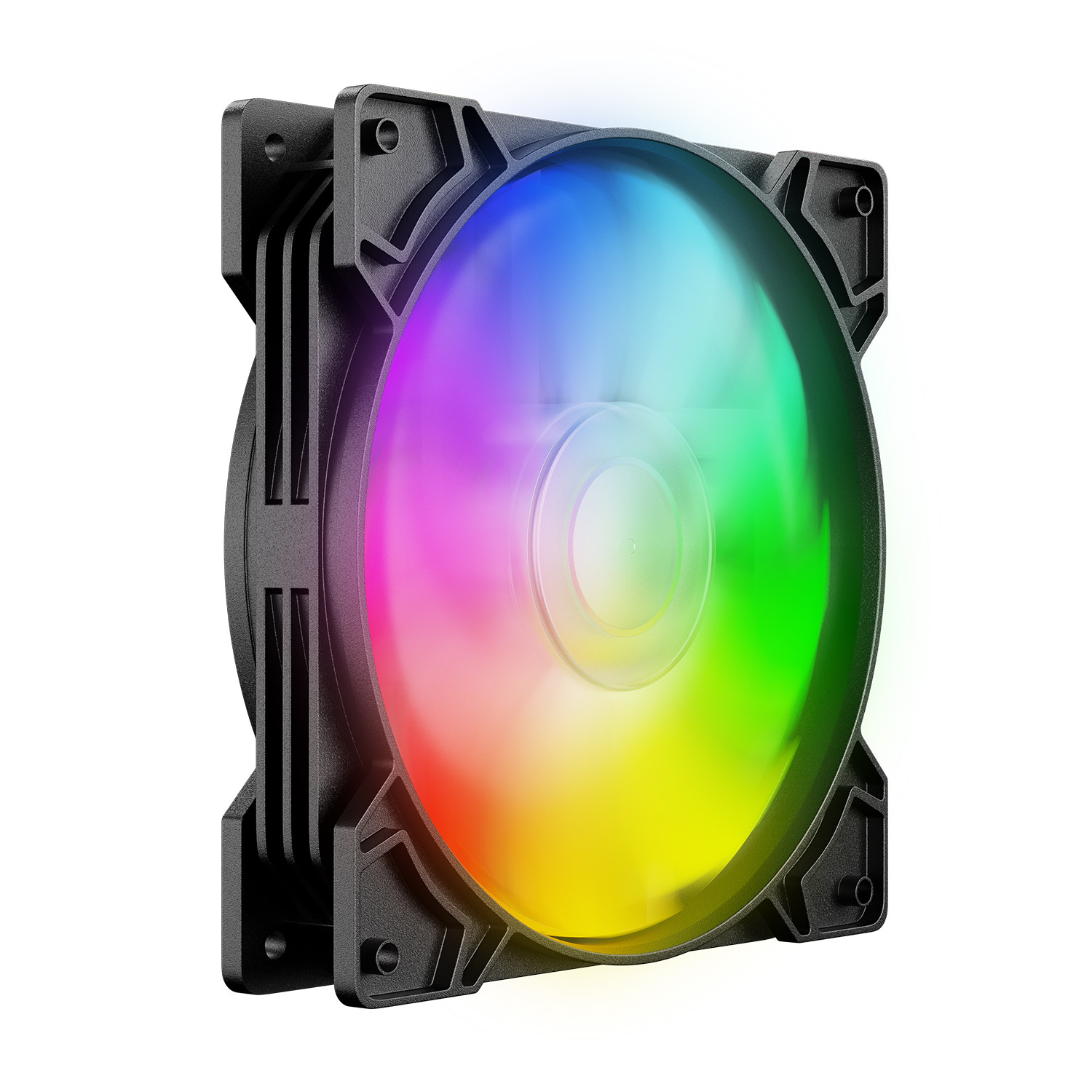 Elegant Choise PC Case Fans 120mm RGB Computer Fan Quiet Cooling, Black ...
