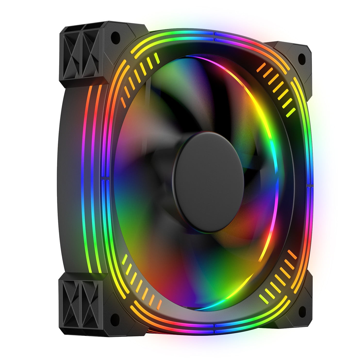 Elegant Choise PC Case Fans 120mm RGB Computer Fan Quiet Cooling, Black ...