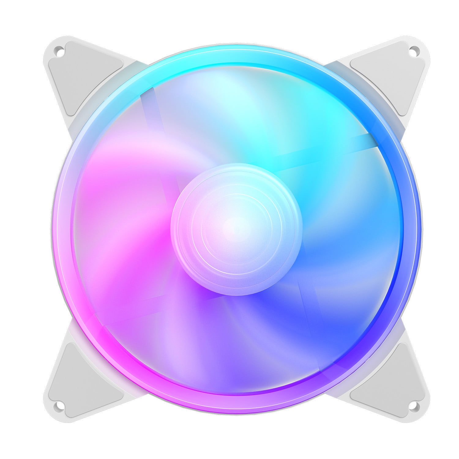 Elegant Choise PC Case Fans 120mm RGB Computer Fan Quiet Cooling, White ...