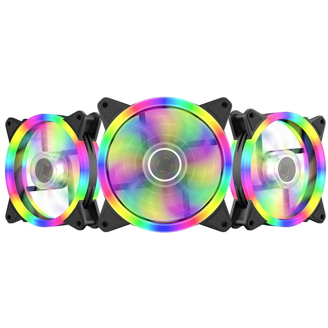 Elegant Choise PC Fans 120mm RGB Computer Case Fan Quiet Cooling ...
