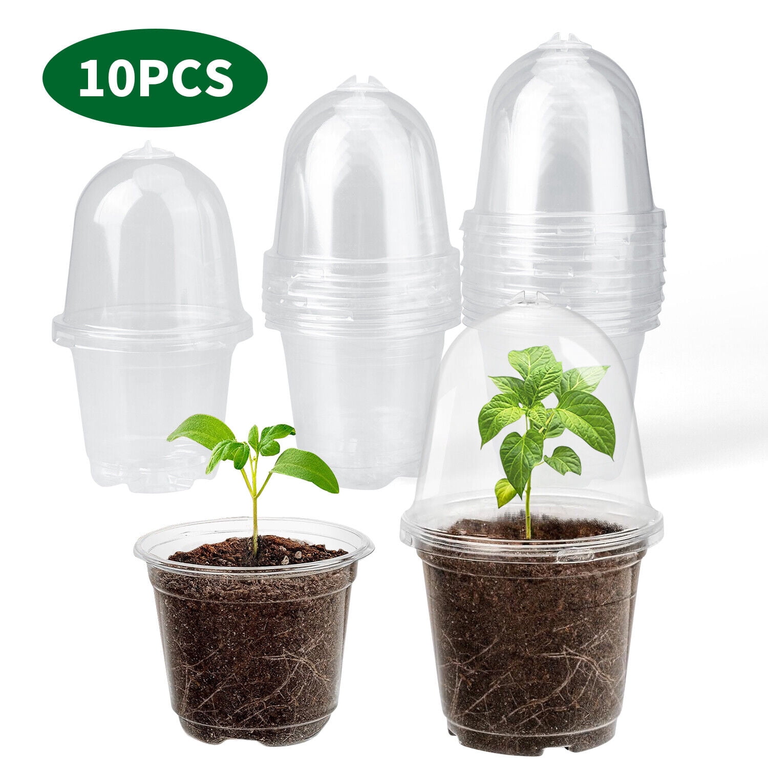 Elegant Choise Plant Nursery Pot 3.5" Plastic Seedling Starter Planter ...