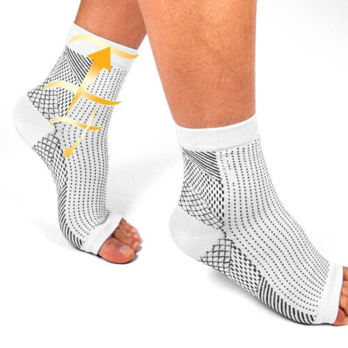 Elegant Choise Plantar Fasciitis Compression Socks- 30-35 mmHg Open Toe ...