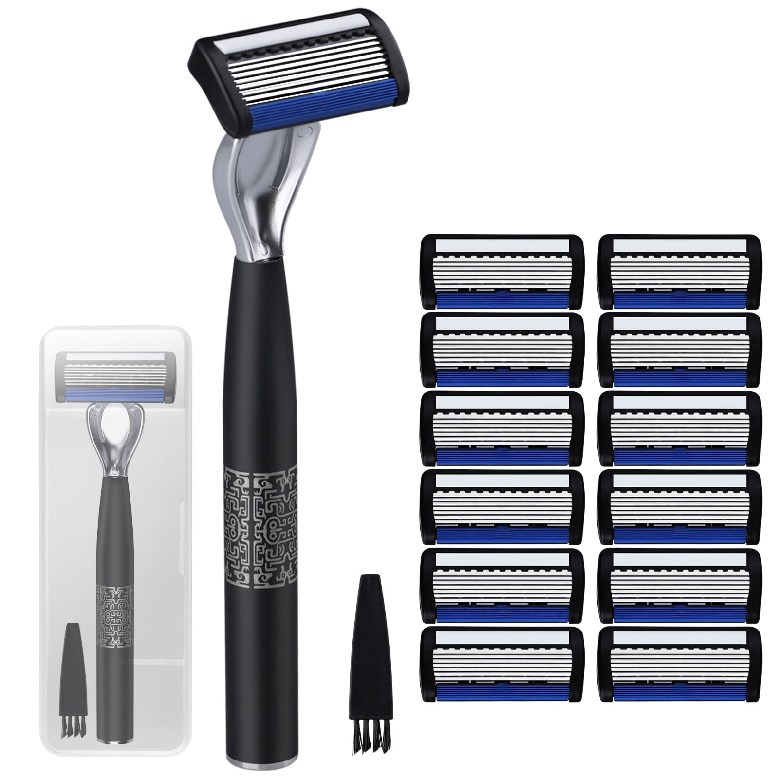 Elegant Choise Men's Safety Shaving Pack, 7-Blade Disposable Razor, 1 ...