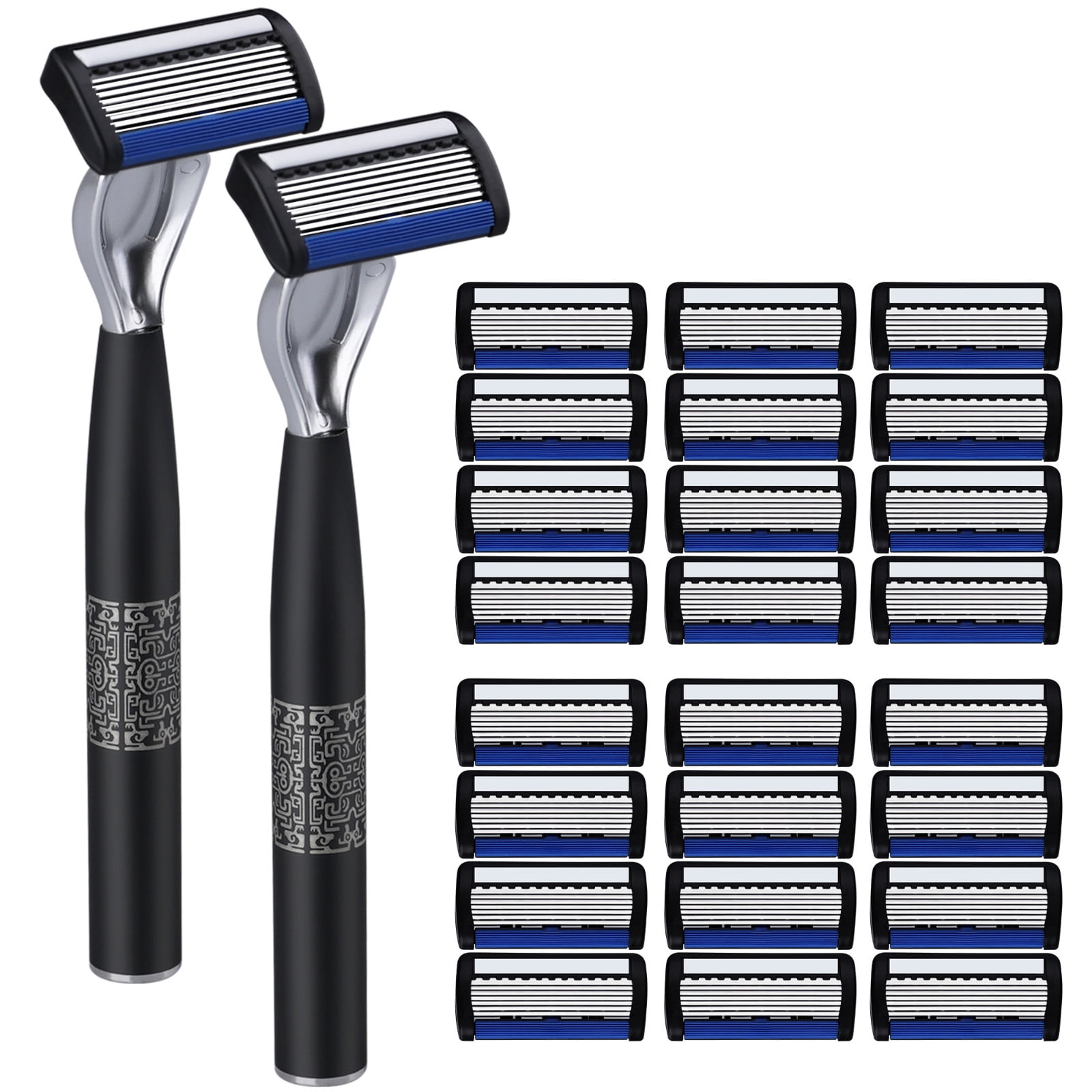 Elegant Choise Razors for Men Disposable 7-Blade Manual Razor, 2 ...