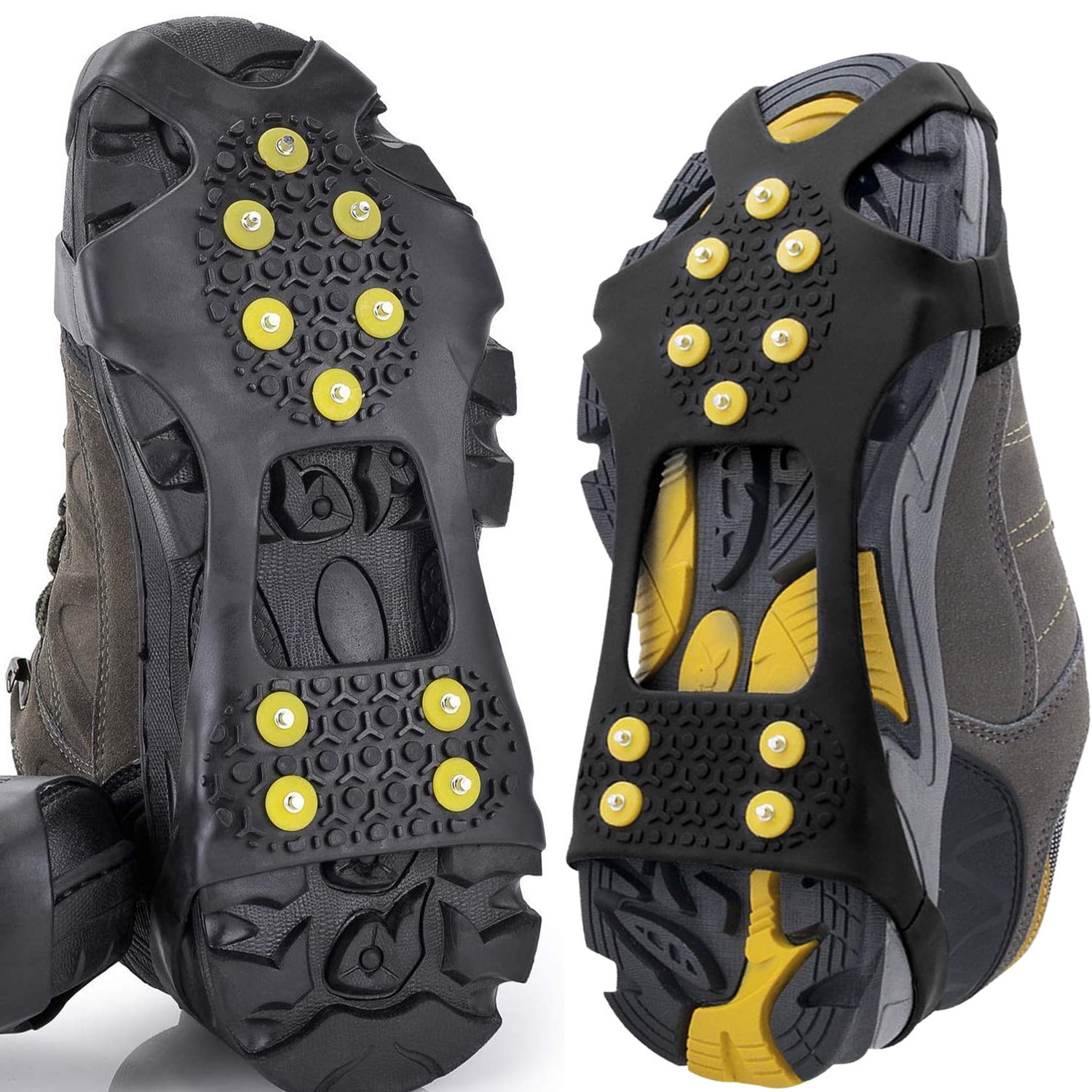 Elegant Choise Walk Traction Cleats,Stainless Steel Studs Ice Snow ...